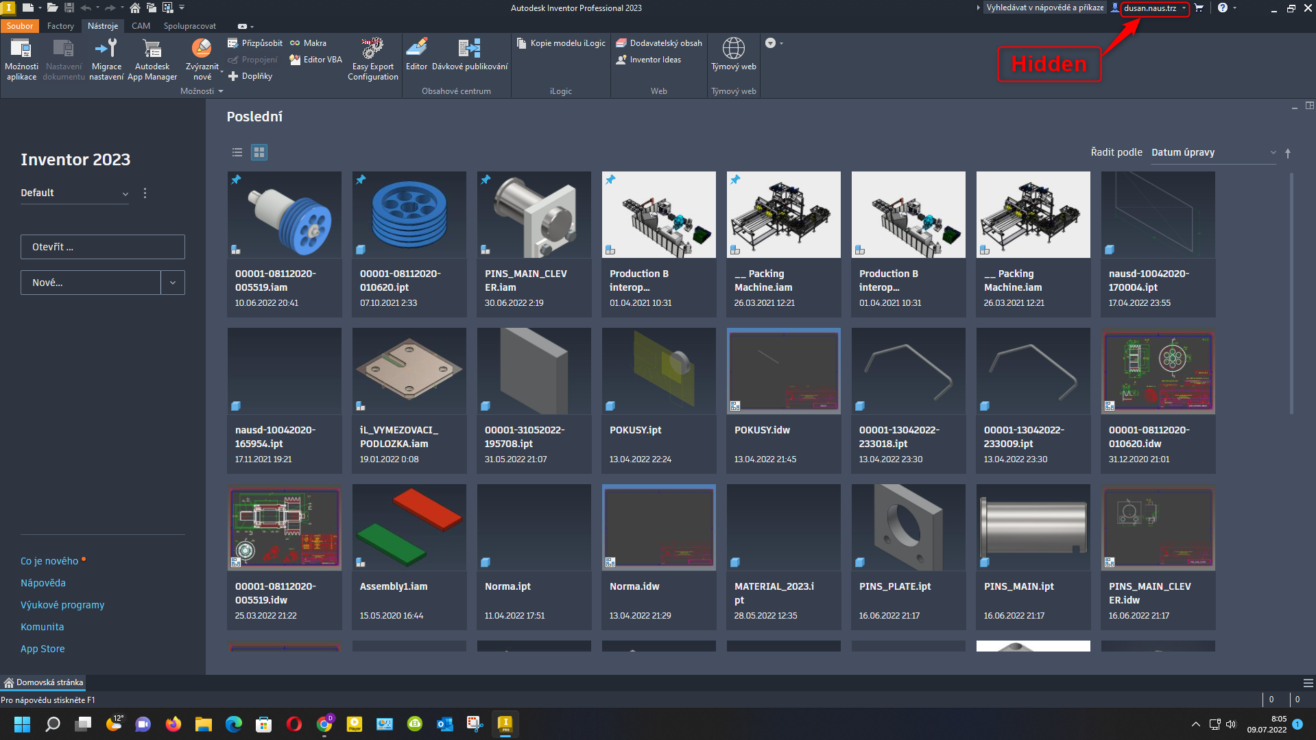 Hide Login name - Autodesk Community