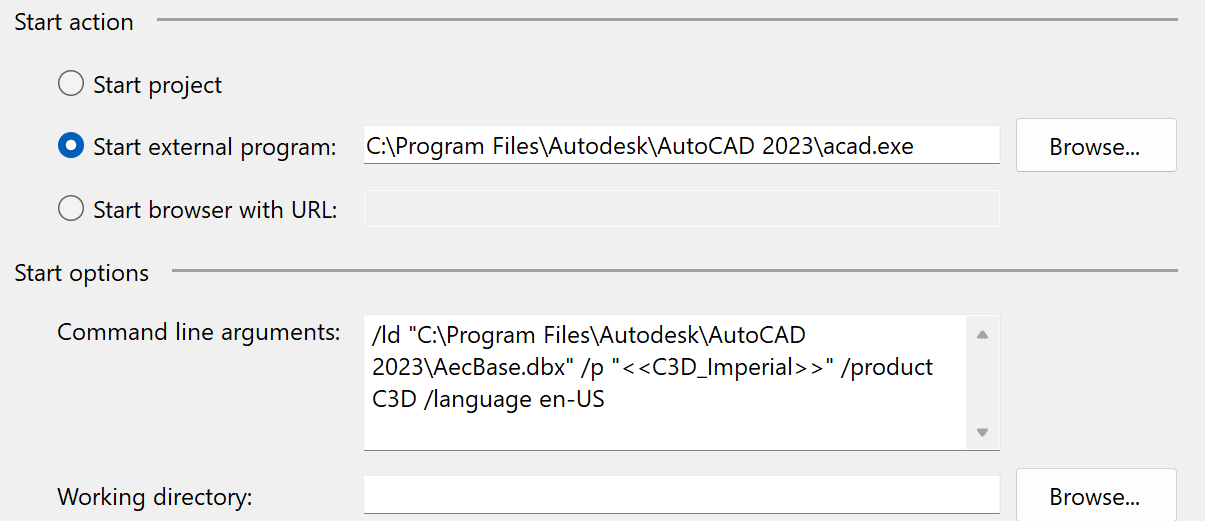 VB2019 will not debug C3D2023 - Autodesk Community