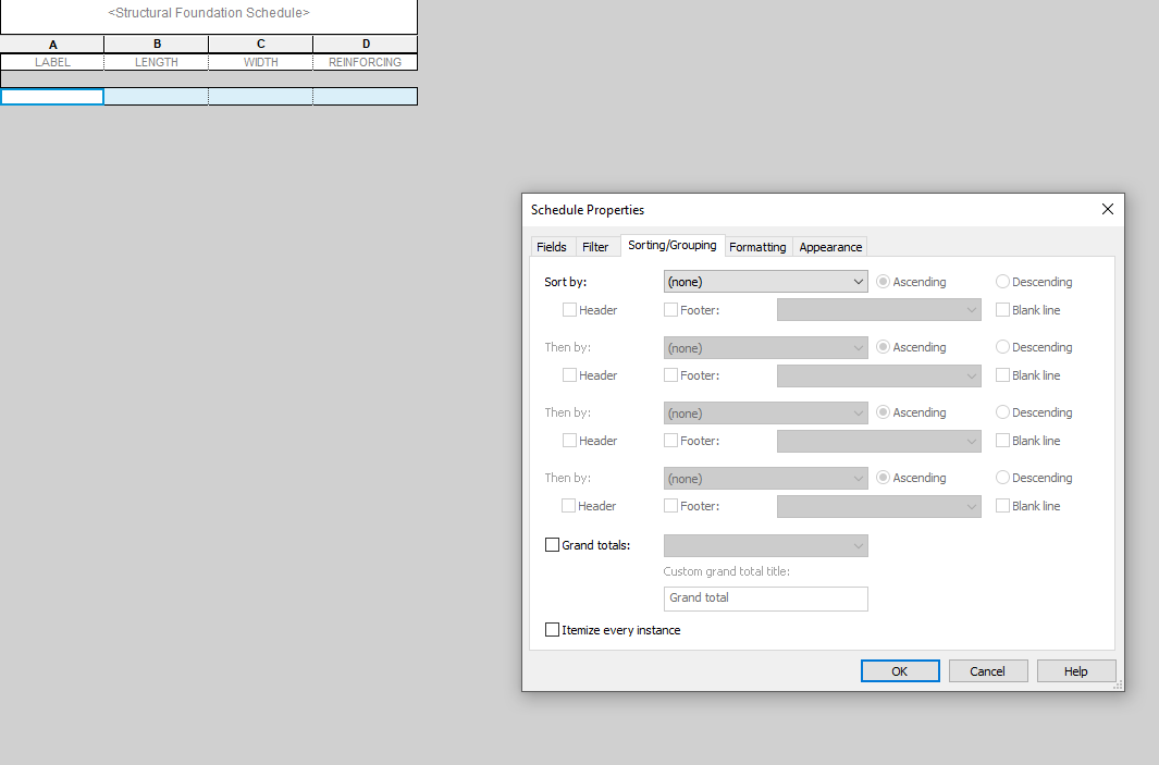 Solved: Schedule - Itemize every instance Removes ALL - Autodesk Community