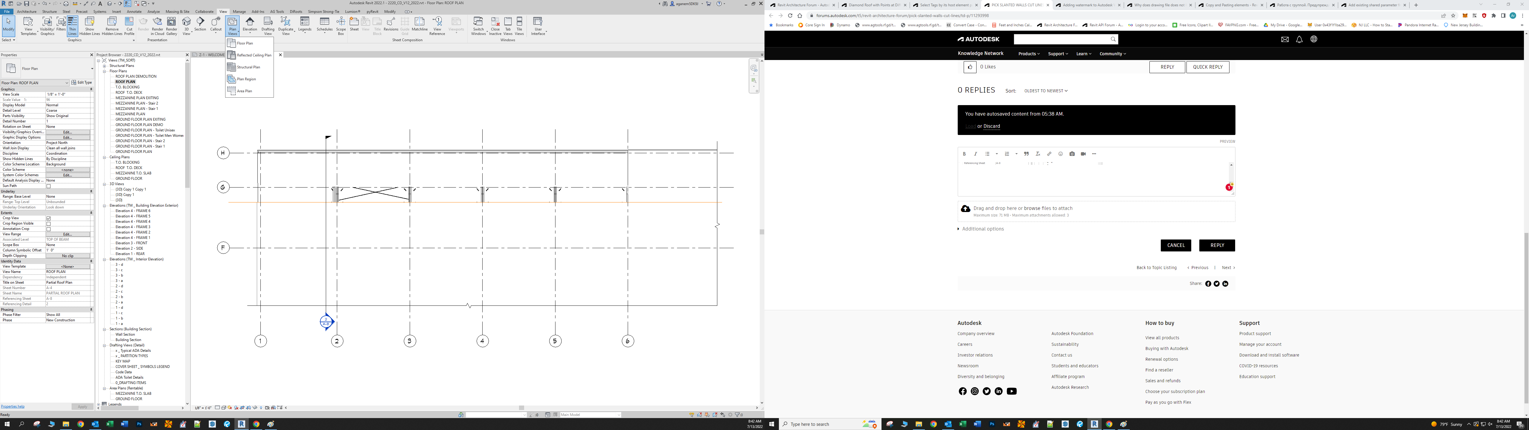PICK SLANTED WALLS CUT LINES - Autodesk Community