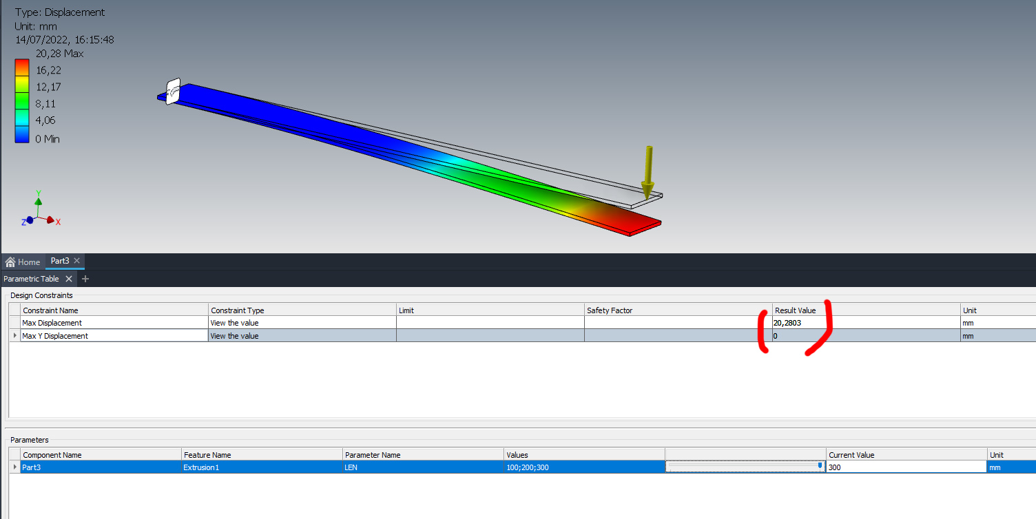 Solved: Parametric Study- Displacement vs x,y,z Displacement - Autodesk Community