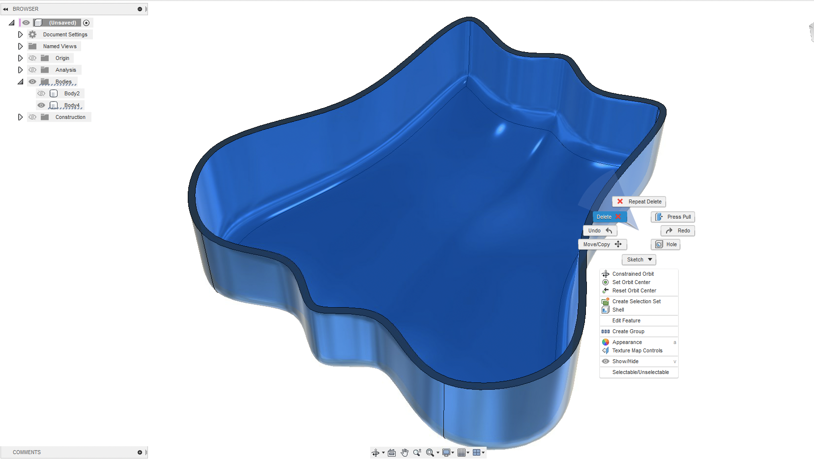 Solved: FILL ?? Is there any operation that's basically the opposite of SHELL? - Autodesk Community