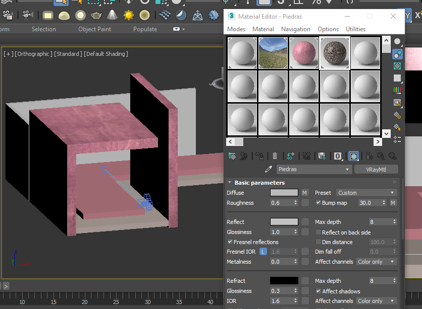 Material not showing on objects made from an extruded line but showing ...