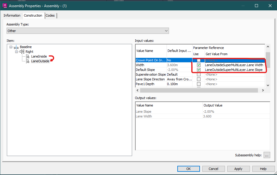 How to edit cross section using parameters from property set? - Autodesk Community
