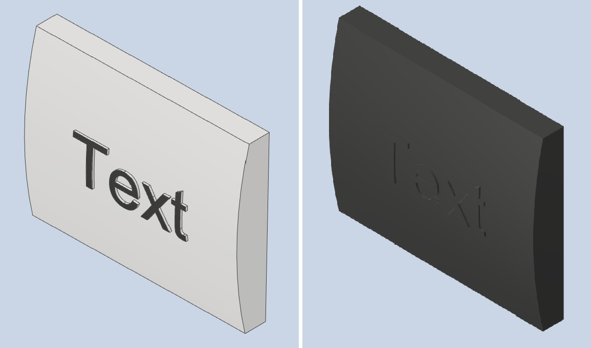 Solved: Emboss Colour vs View Rep - Autodesk Community