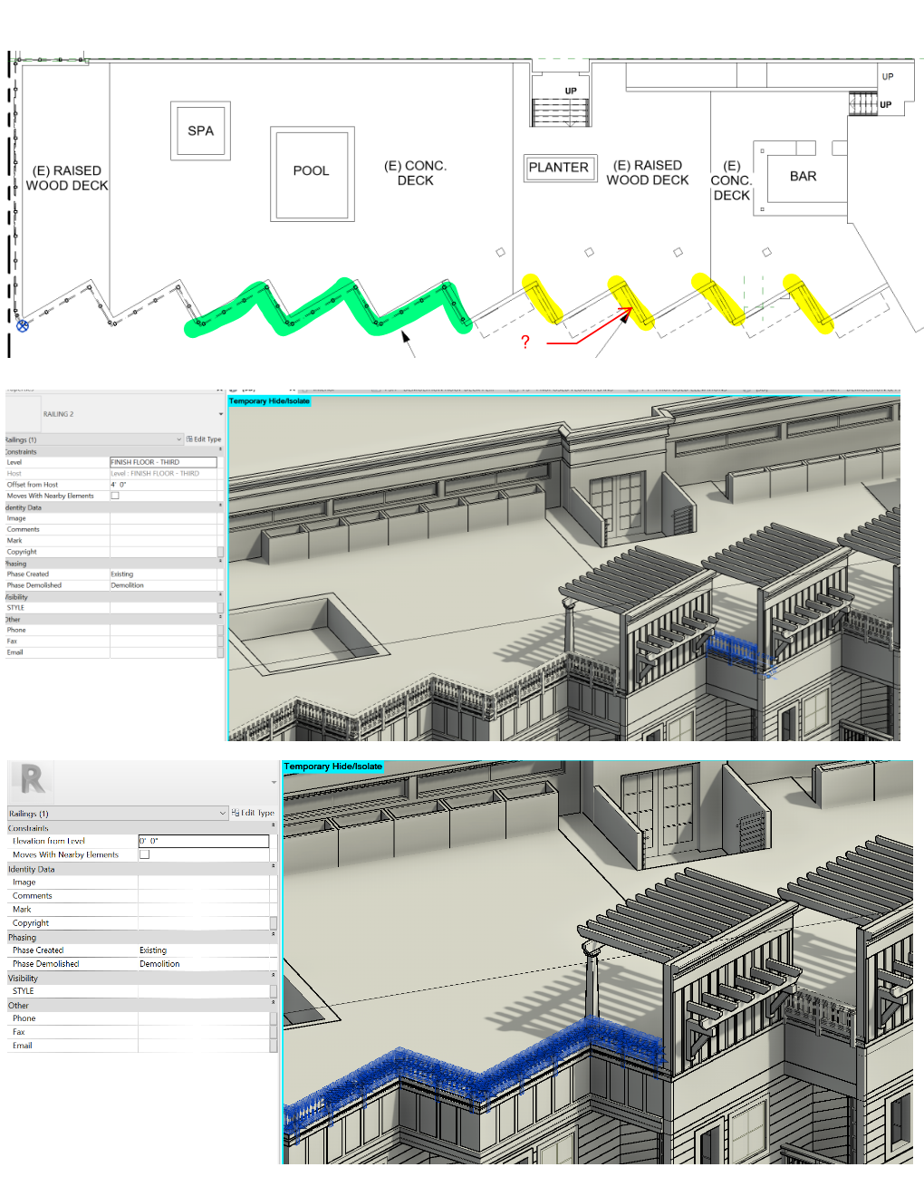 Railings visibility/graphics do not match. - Autodesk Community