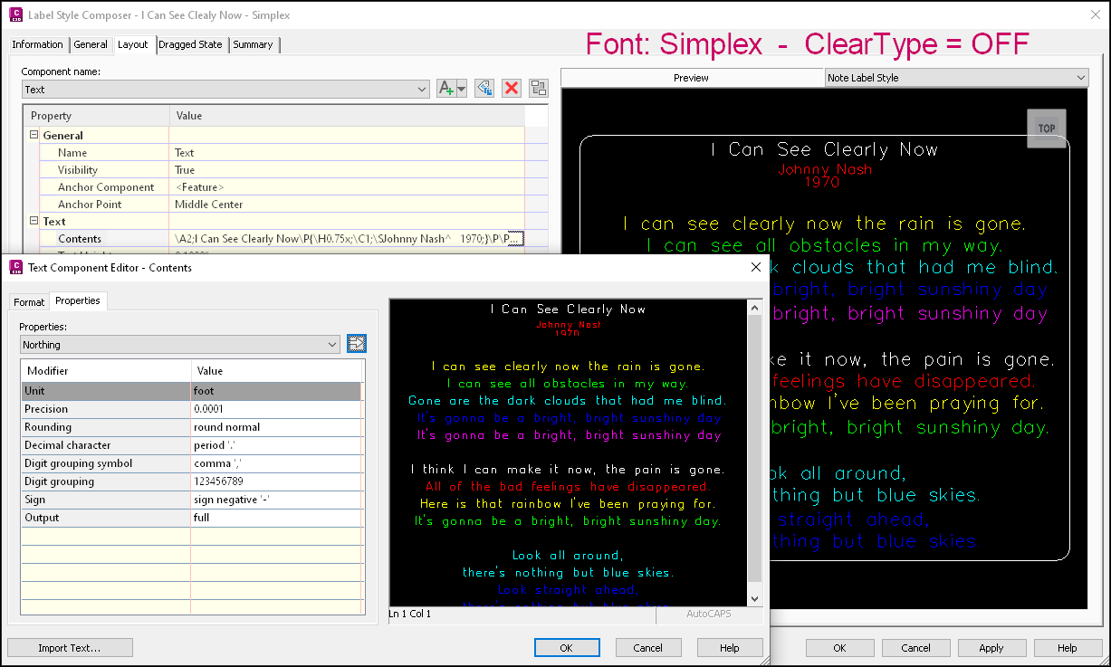 Solved: Changing background color of the Text Component Editor to white; possible ? - Autodesk ...