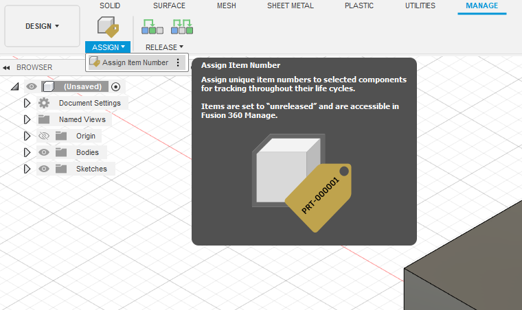Fusion 360 Manage Extension Part Numbers - Autodesk Community
