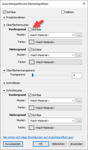 Solid fill pattern used on materials on floors - Autodesk Community