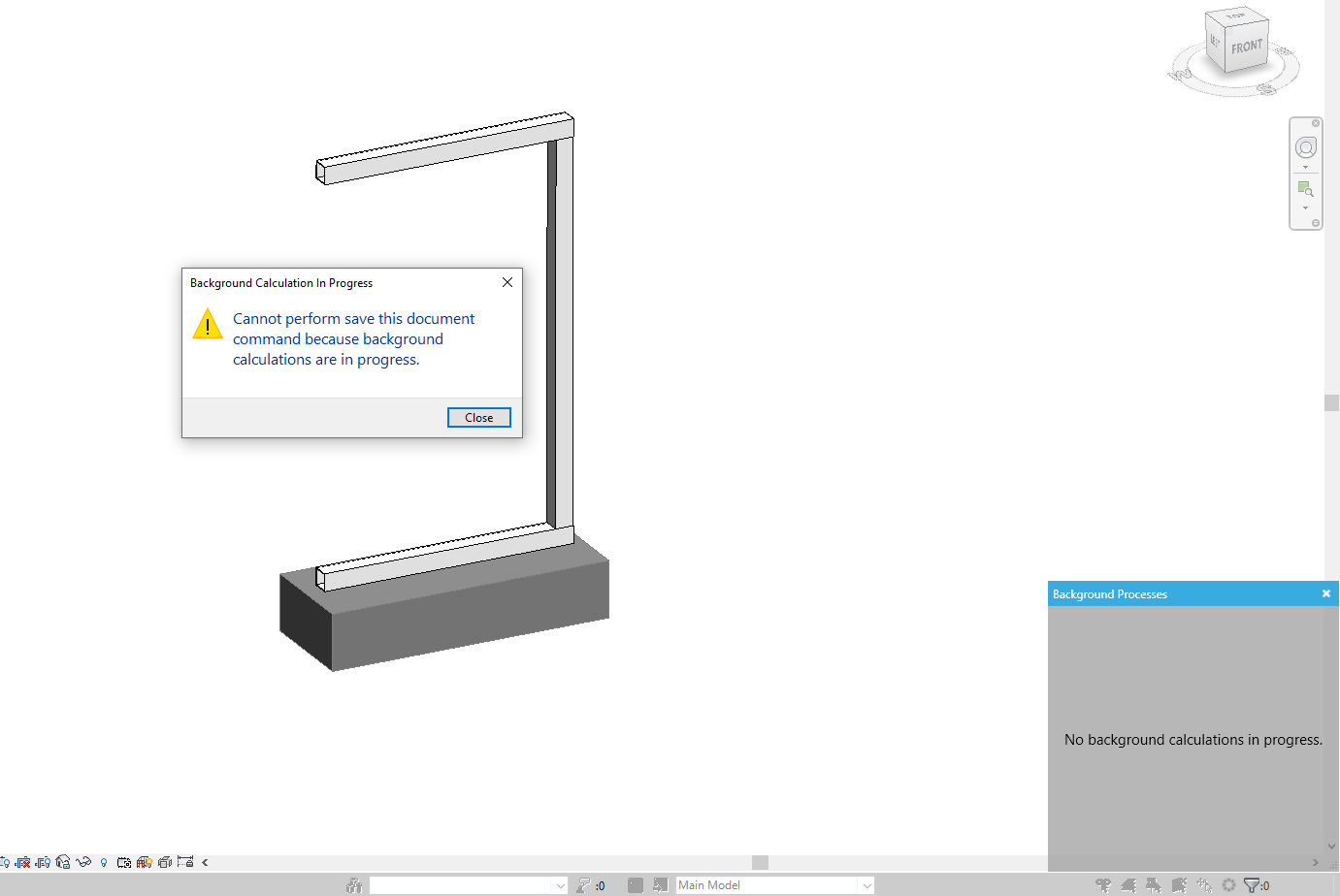 Cannot perform save this document command because background ...