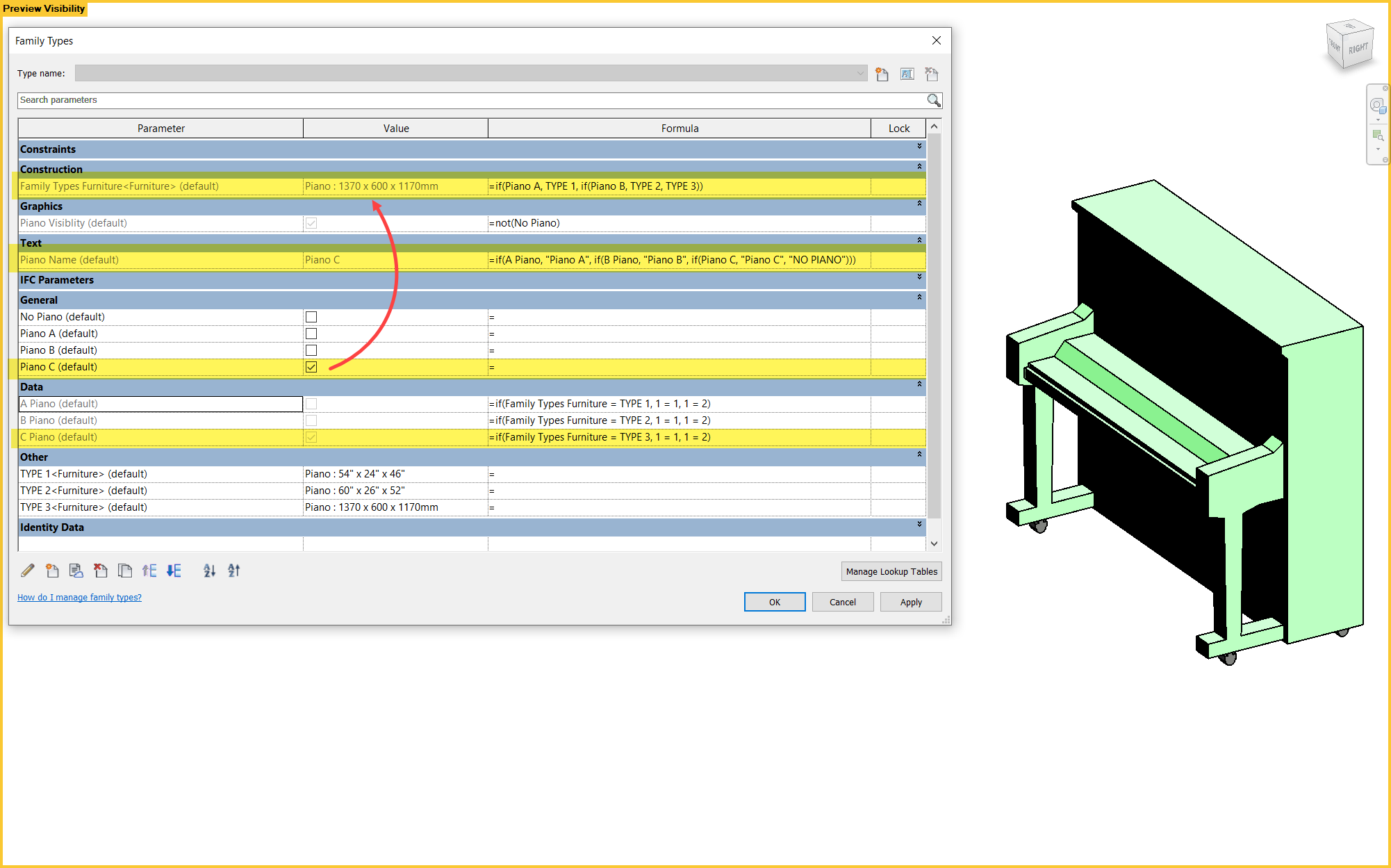 Solved: Using calculated formulas' in schedules to show a Family type as a yes/no - Autodesk ...
