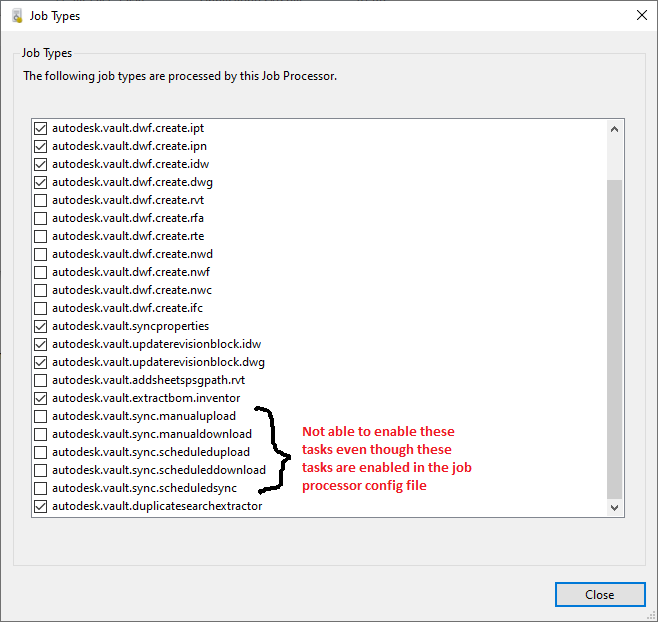 Solved: Some tasks in the job processor are disabled _ but are already ...