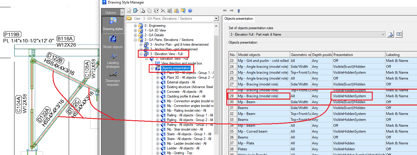 Solved: Angled Bracing not showing in GA Drawing - Autodesk Community