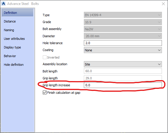 Solved: Bolt grip length manual adjustment - Autodesk Community