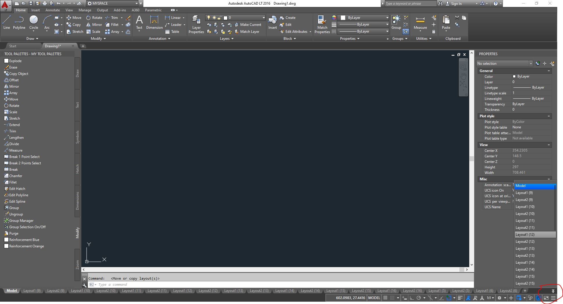 Is there a layout panel like the properties or other panel? - Autodesk ...