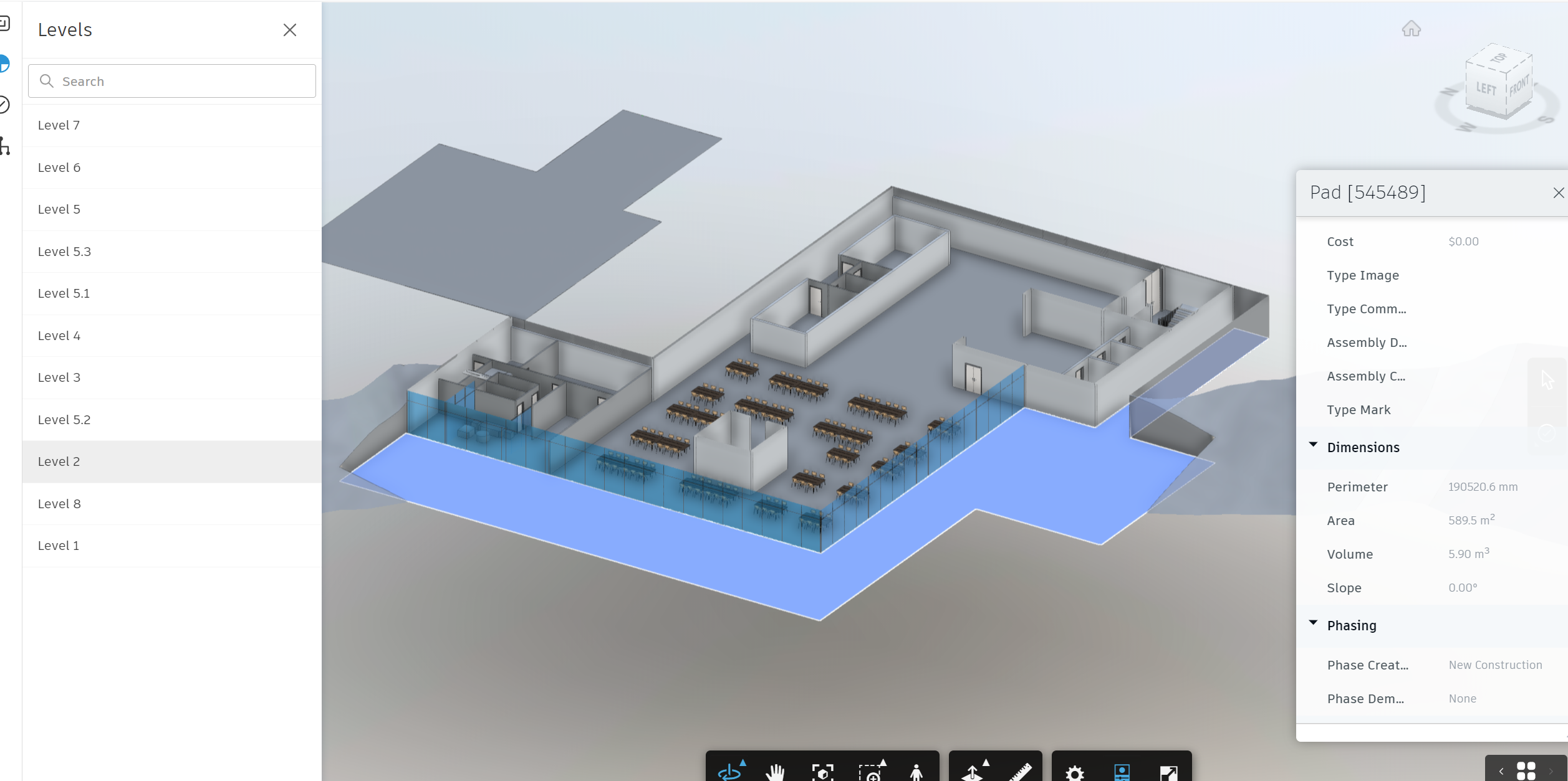 Finding elevations in a Revit model with the cloud model previewer ...