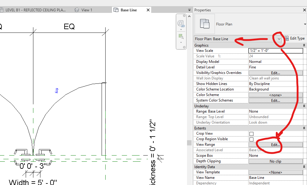 Revit Can T Change Cut Plane