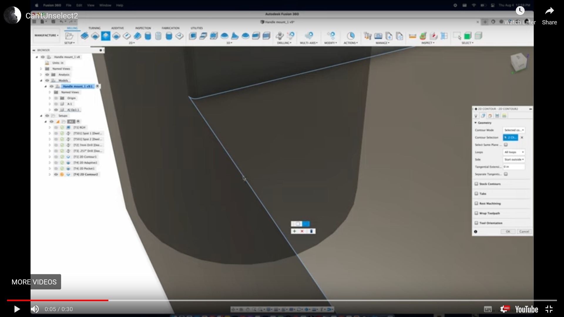 2D Contour: Can't unselect edge - Autodesk Community
