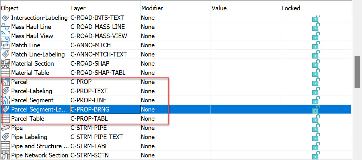 Solved: Change default parcel parameters/layer - Autodesk Community