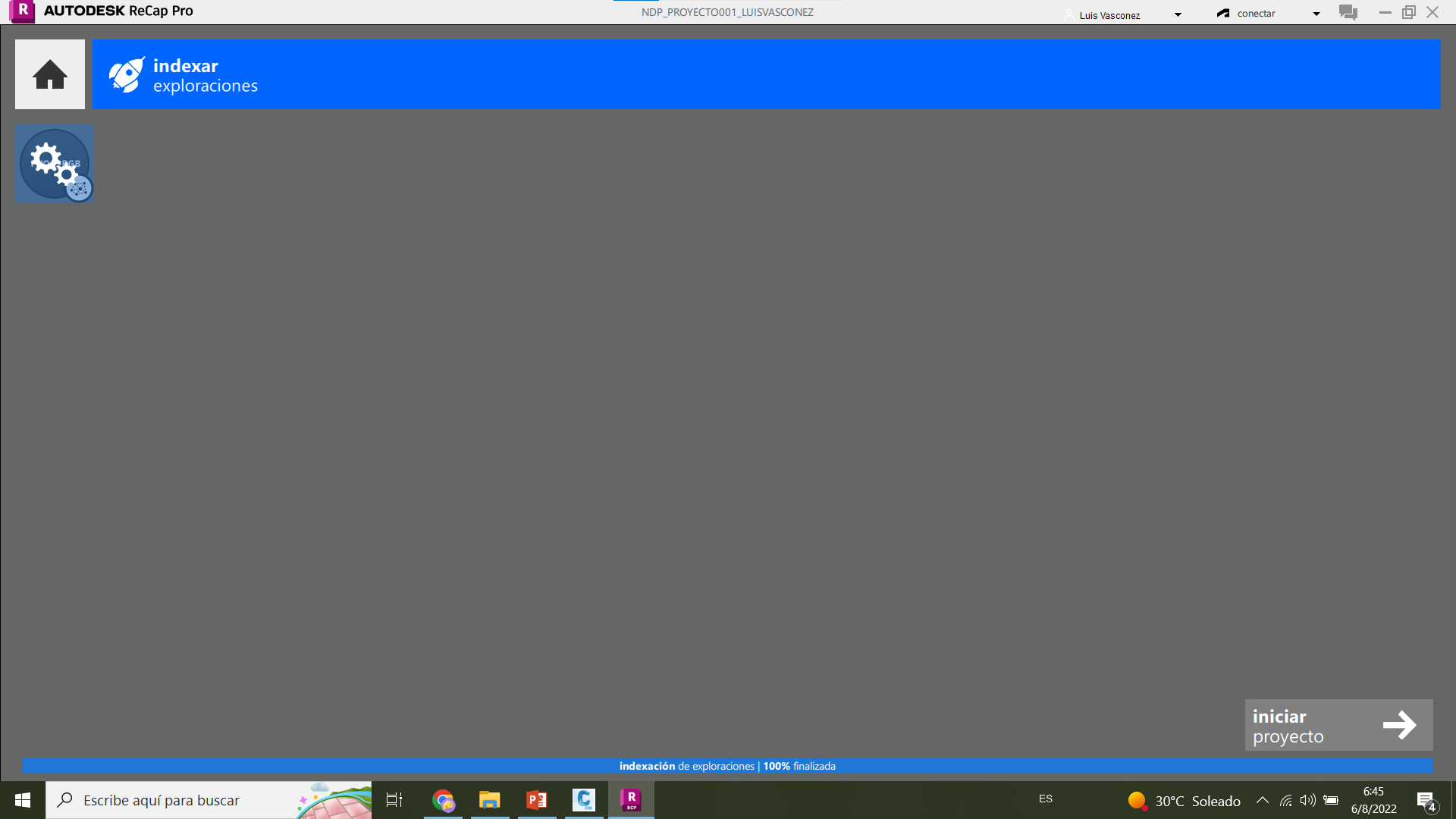 Can´t launch project after indexing - Autodesk Community