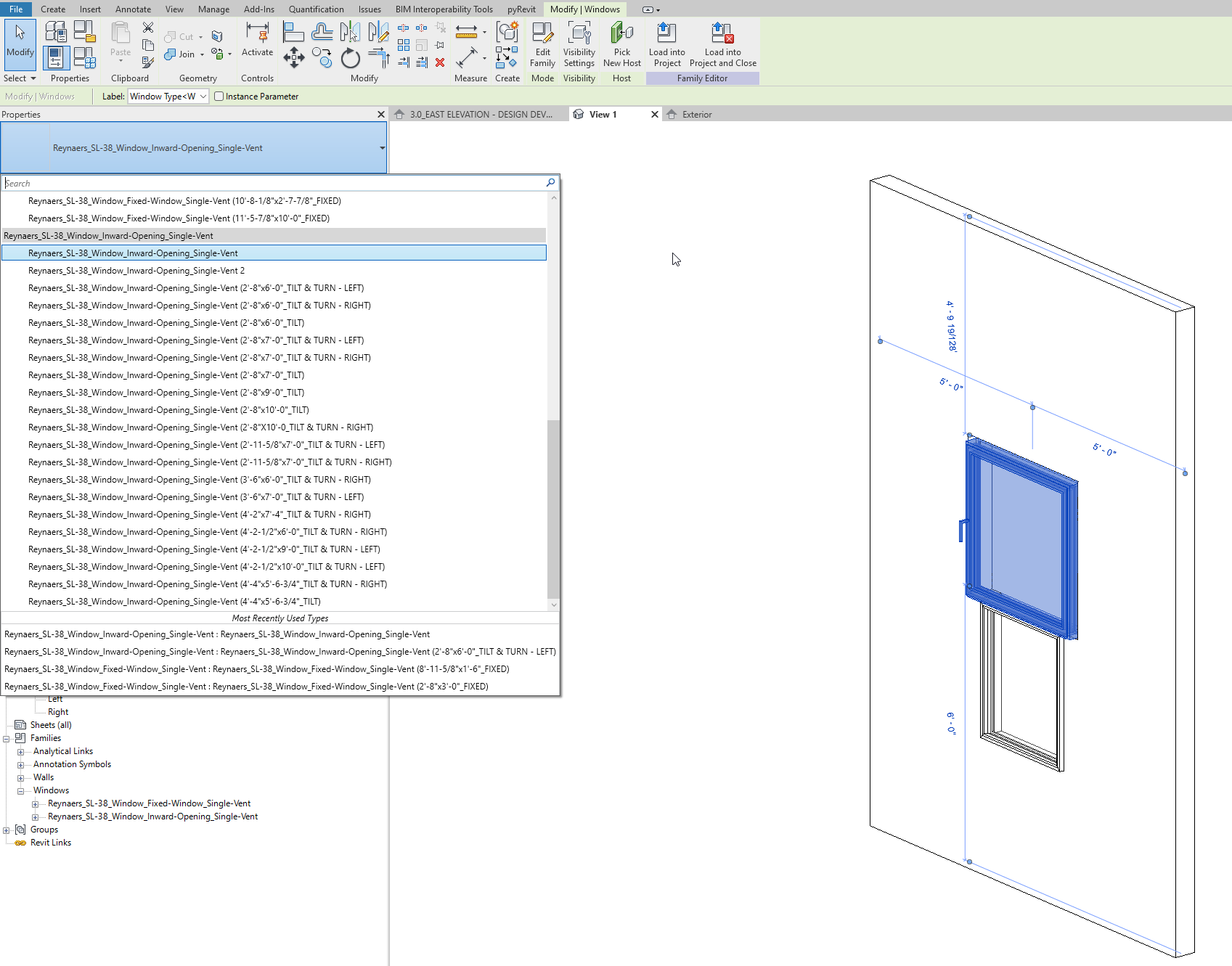 Solved: trying to access family types within nested window family - Autodesk Community