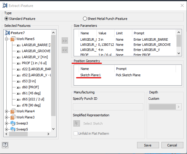 Why is my iFeature coming out differently than what it is in the ...