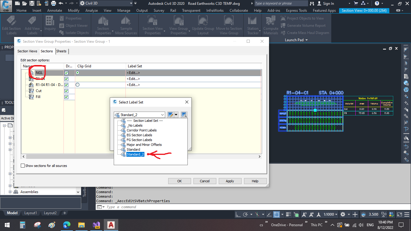 Solved: Changing Section View Group Label styles - Autodesk Community