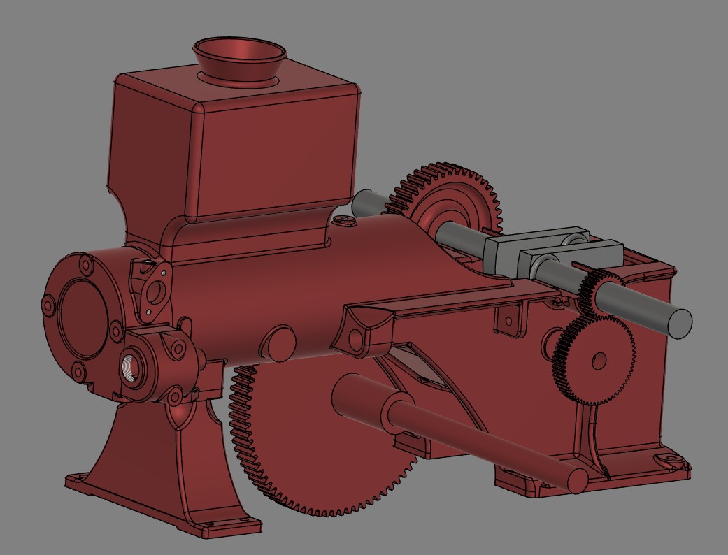 Hidden edges displayed as fully solid and black on parts with