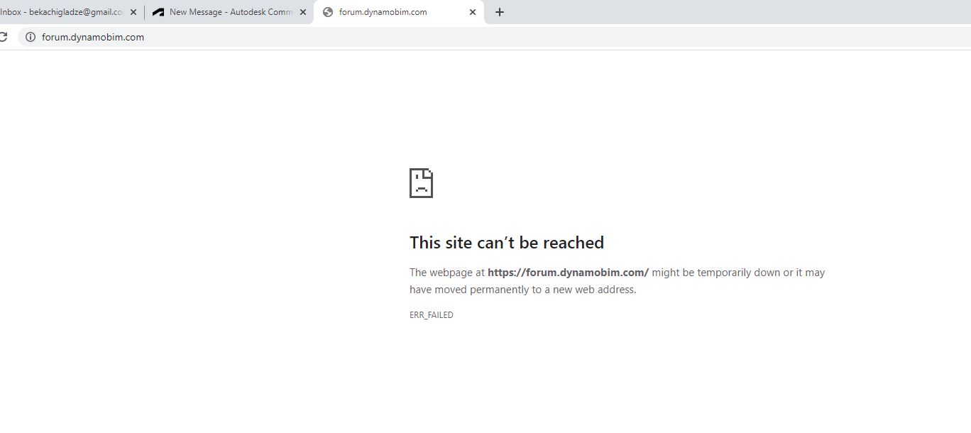 Cannot access to Dynamo forum from my pc - Autodesk Community