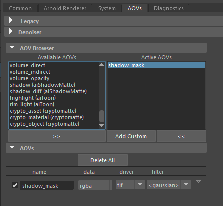 rendering output AOV every Pass - Autodesk Community