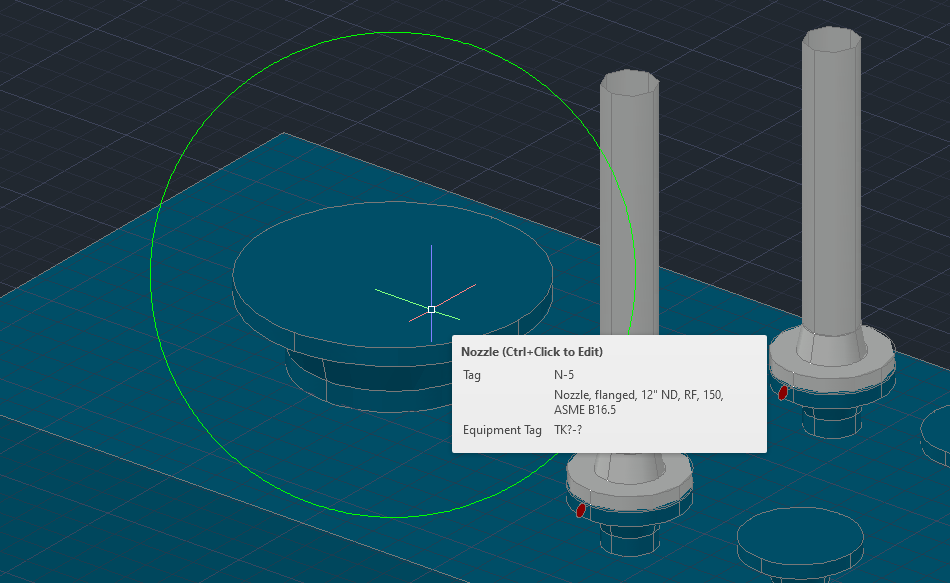 Green Ring on the flanged port - Autodesk Community