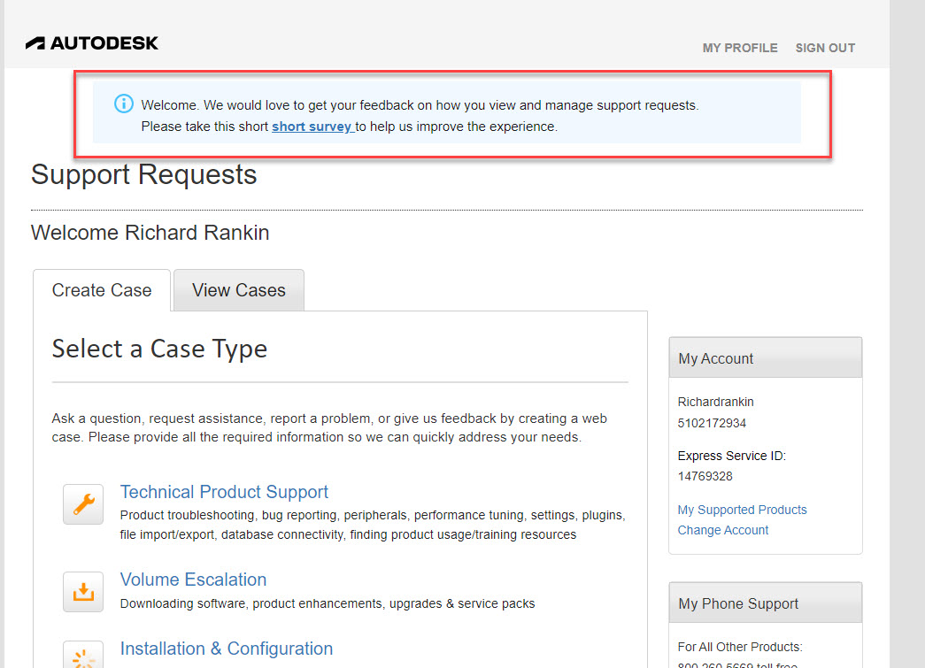 Fix the Support Ticketing system - needs to include full email string ...