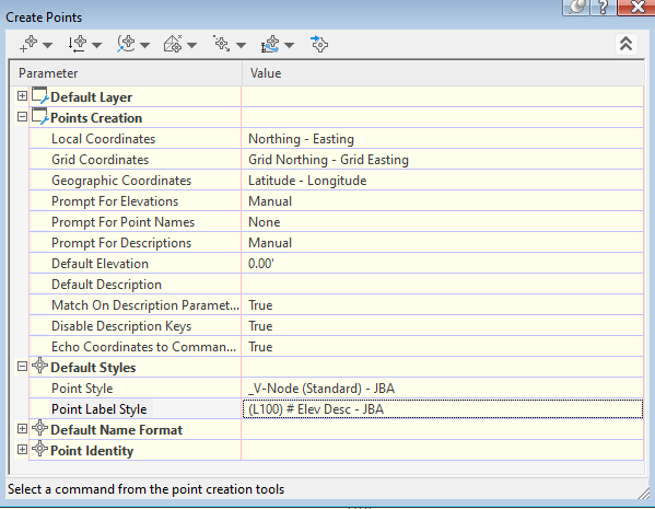 Solved: Change point defaults for all future drawings - Autodesk Community