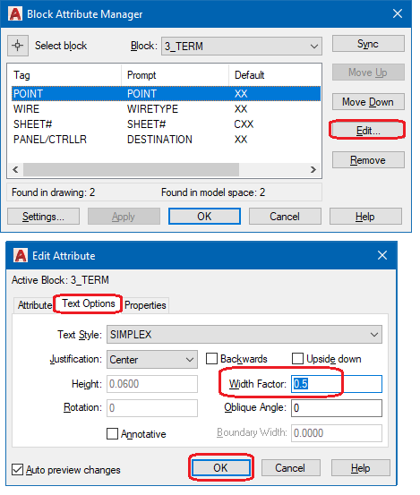 Solved: Text Width Changes Back to 1 When Block is Inserted - Autodesk Community