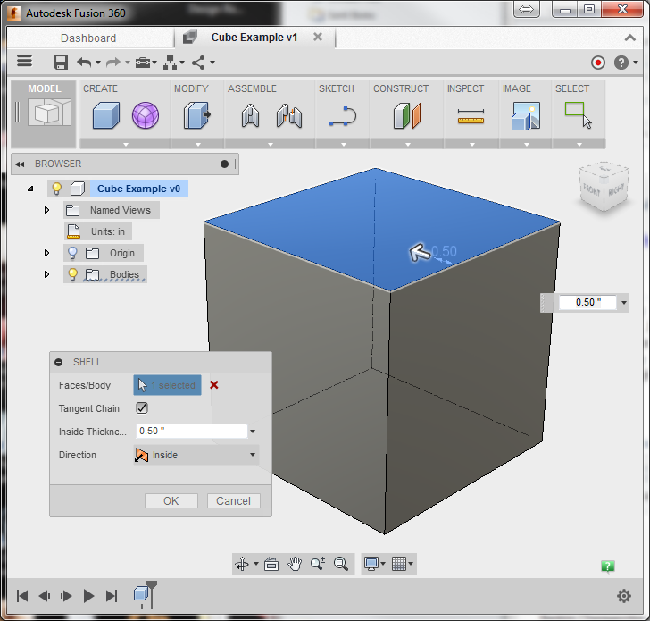 Solved: "The operation could not create a valid result" when shelling - Autodesk Community