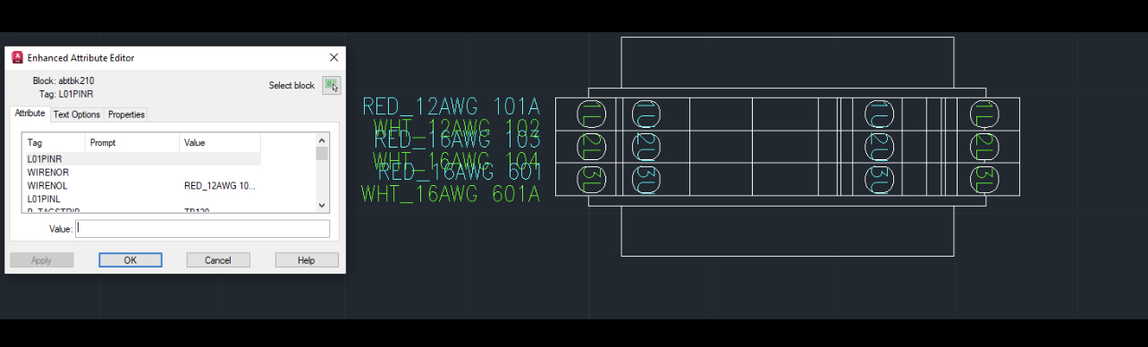 Terminal Strip text overlapping - Autodesk Community