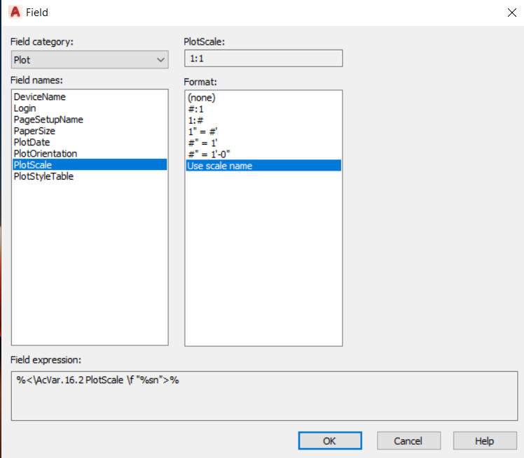 Plotscale Field Autodesk Community
