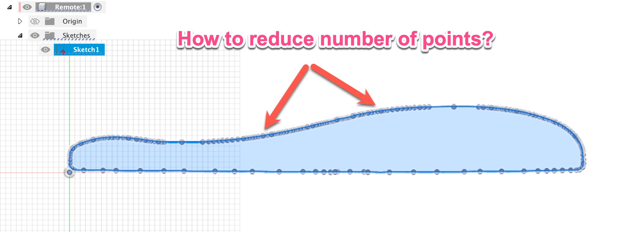 Solved: Reduce the number of points/edges in a complex sketch - Autodesk Community