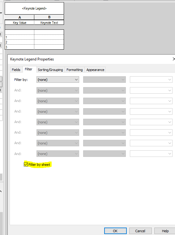 Solved: KEYNOTE TEXT DOESN'T SHOW UP IN KEYNOTE LEGEND - Autodesk Community