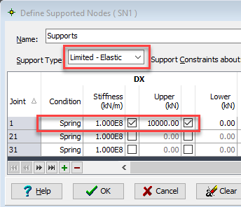 Spring Restraints for Temperature Load Cases (Expansion / Contraction ...