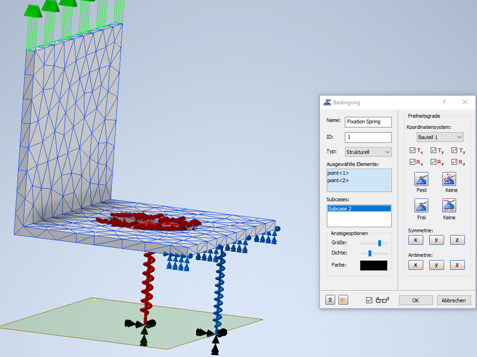Non Linear Spring connections only on pressure/tension - Autodesk Community