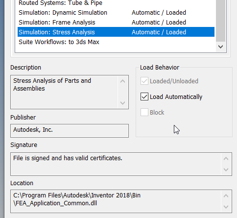 Solved: Simulation: Stress Analysis wont load - Autodesk Community