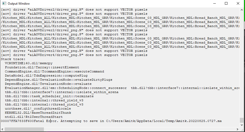 Help! 00007FFA7833F600Fatal Error. Attempting to save - Autodesk Community