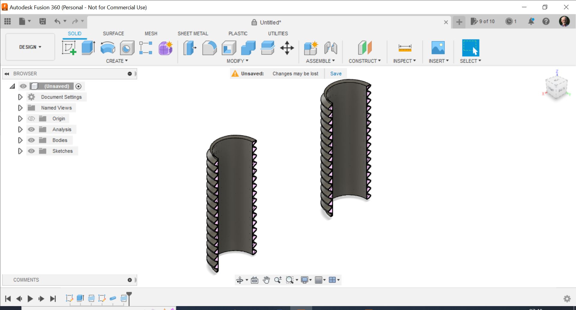 Hard time creating external threads on a cylinder - Autodesk Community