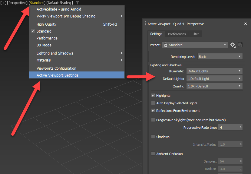 Solved: Lighting and Shadows are missing in viewpors configuration dialog. - Autodesk Community