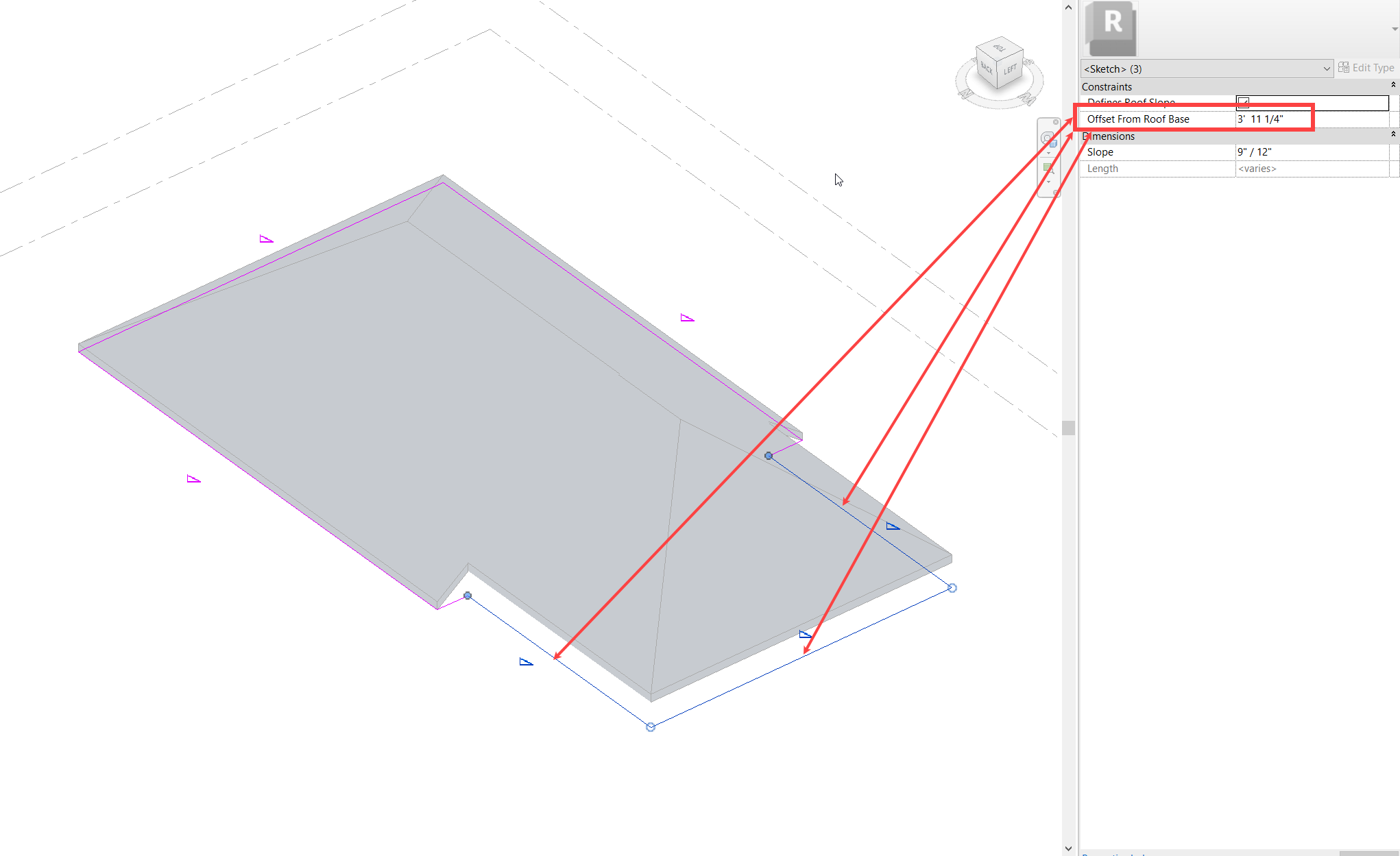 Solved: Hipped roof not modeling correctly upon adding plate-offset - Autodesk Community