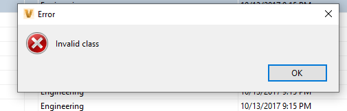 Invalid Class - Autodesk Community