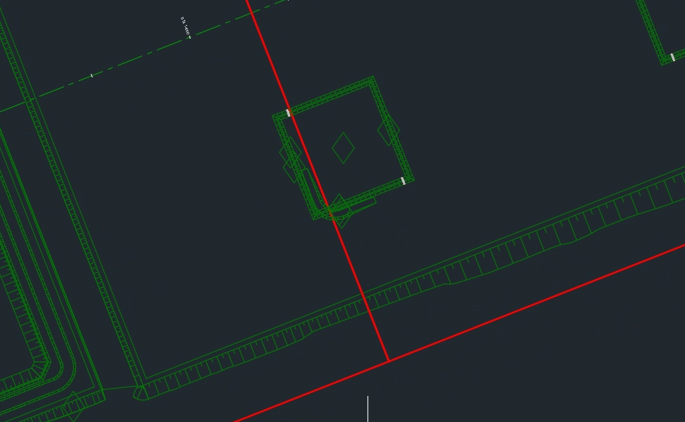 Moving the dike on flat surface changes the grades of the dike ...