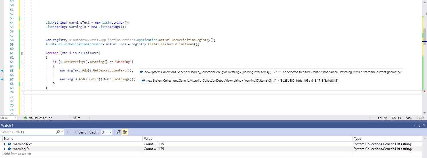 Solved: List of all possible Revit warning types and related AttributeIds? - Autodesk Community