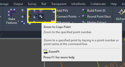 Search prospector points list for a point by number - Autodesk Community